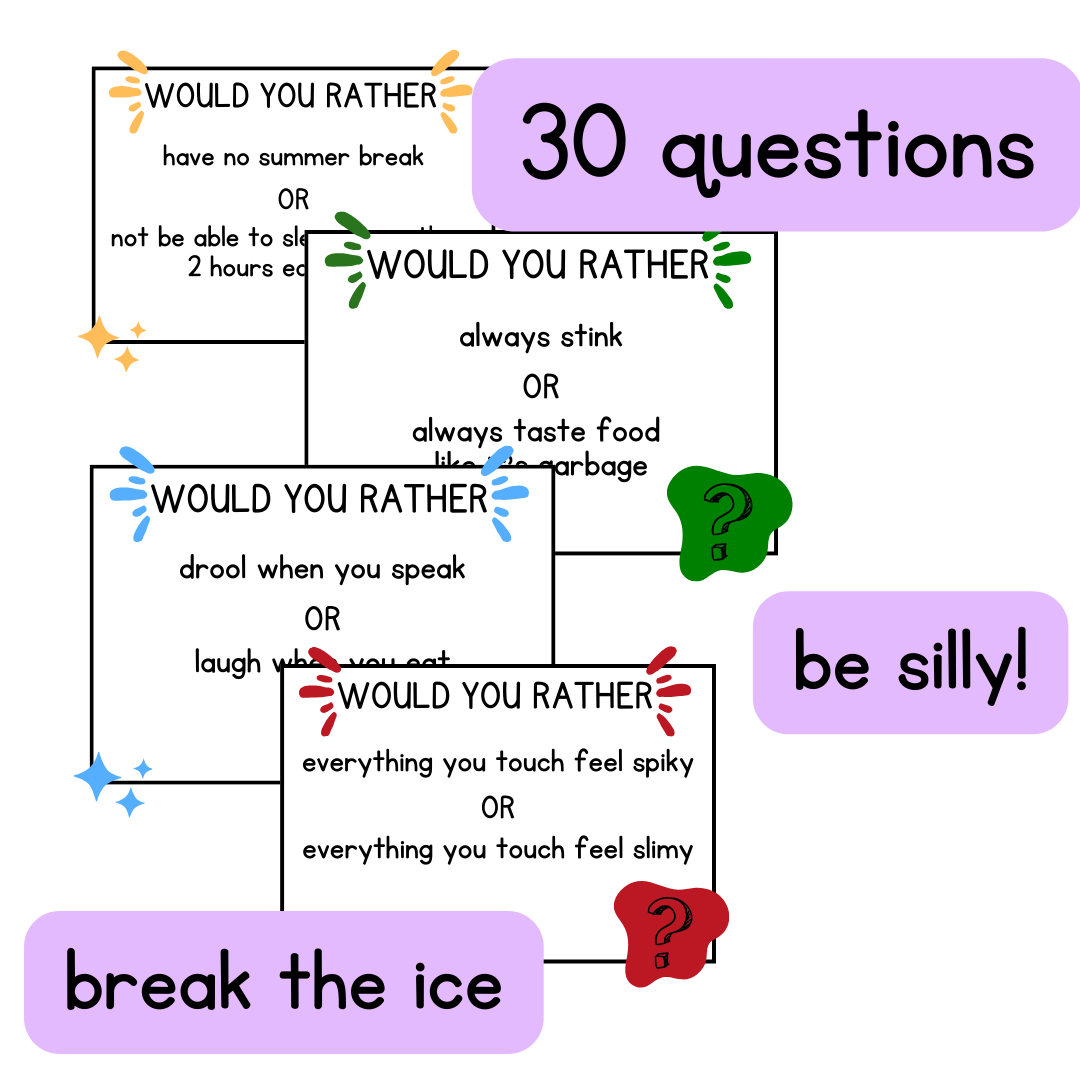 Get to Know Your Students - Would You Rather