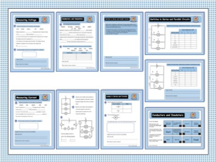 Current Electricity - 39 Worksheets with Mark Schemes - Amped Up Learning