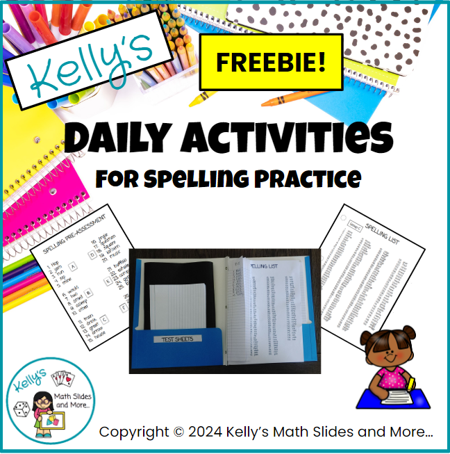 FREE - Spelling - 12 Daily Practice Activities - Amped Up Learning