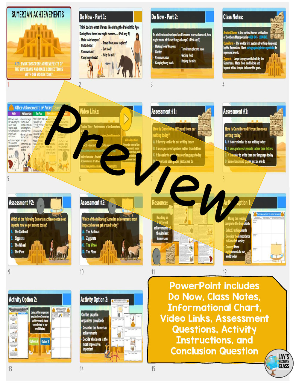 Sumerian Achievements - Amped Up Learning