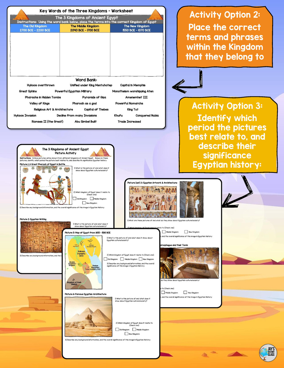 The 3 Kingdoms of Ancient Egypt - Amped Up Learning