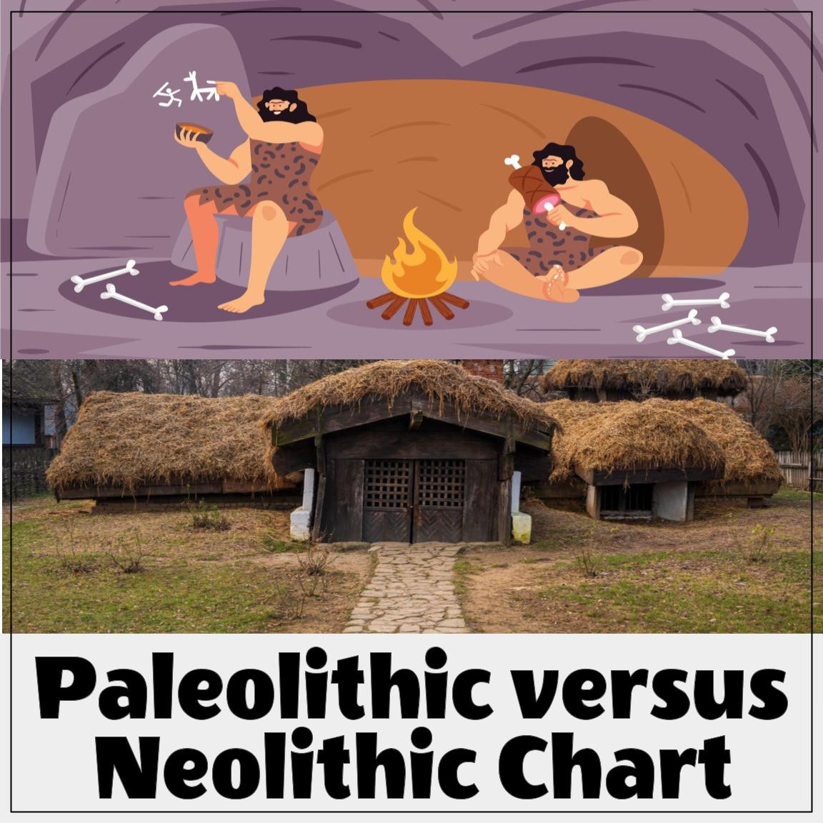 Paleolithic Period & Neolithic Period Comparison Chart Review