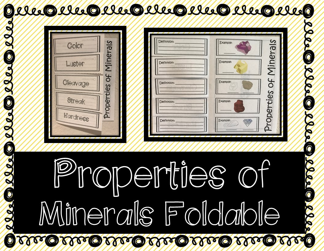 Properties of Minerals Interactive Notebook / Foldable - Amped Up Learning