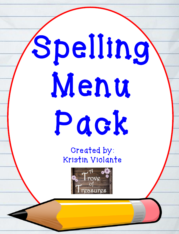 Spelling Menu Quarterly Pack - Amped Up Learning