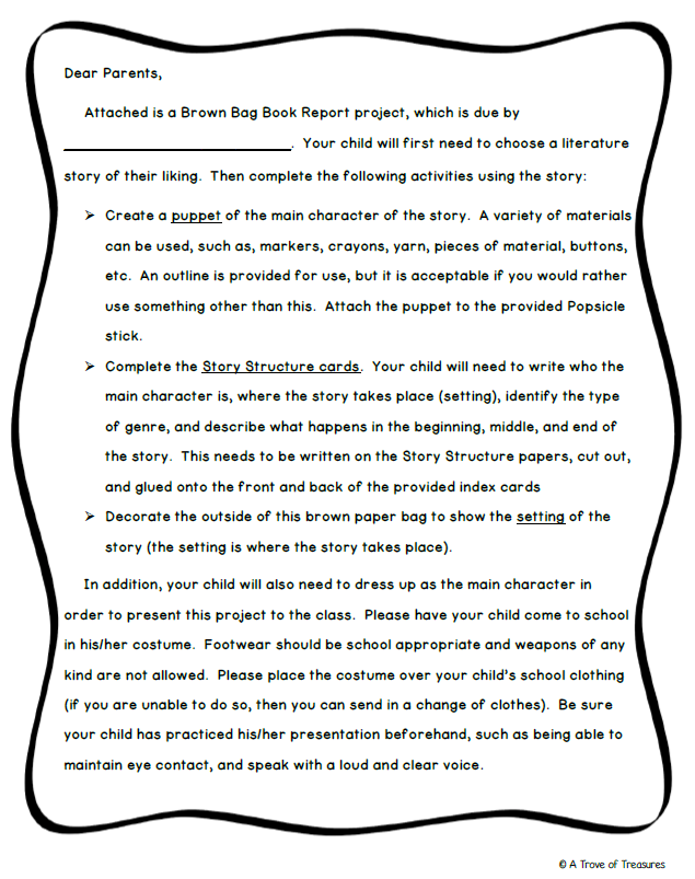 Brown Bag Book Report - Amped Up Learning