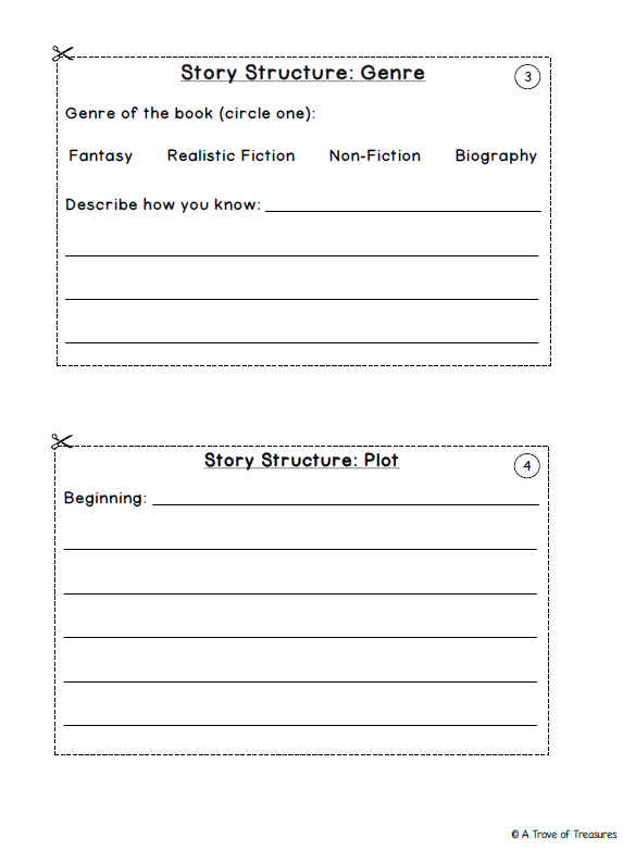 Mystery Book Report Forms