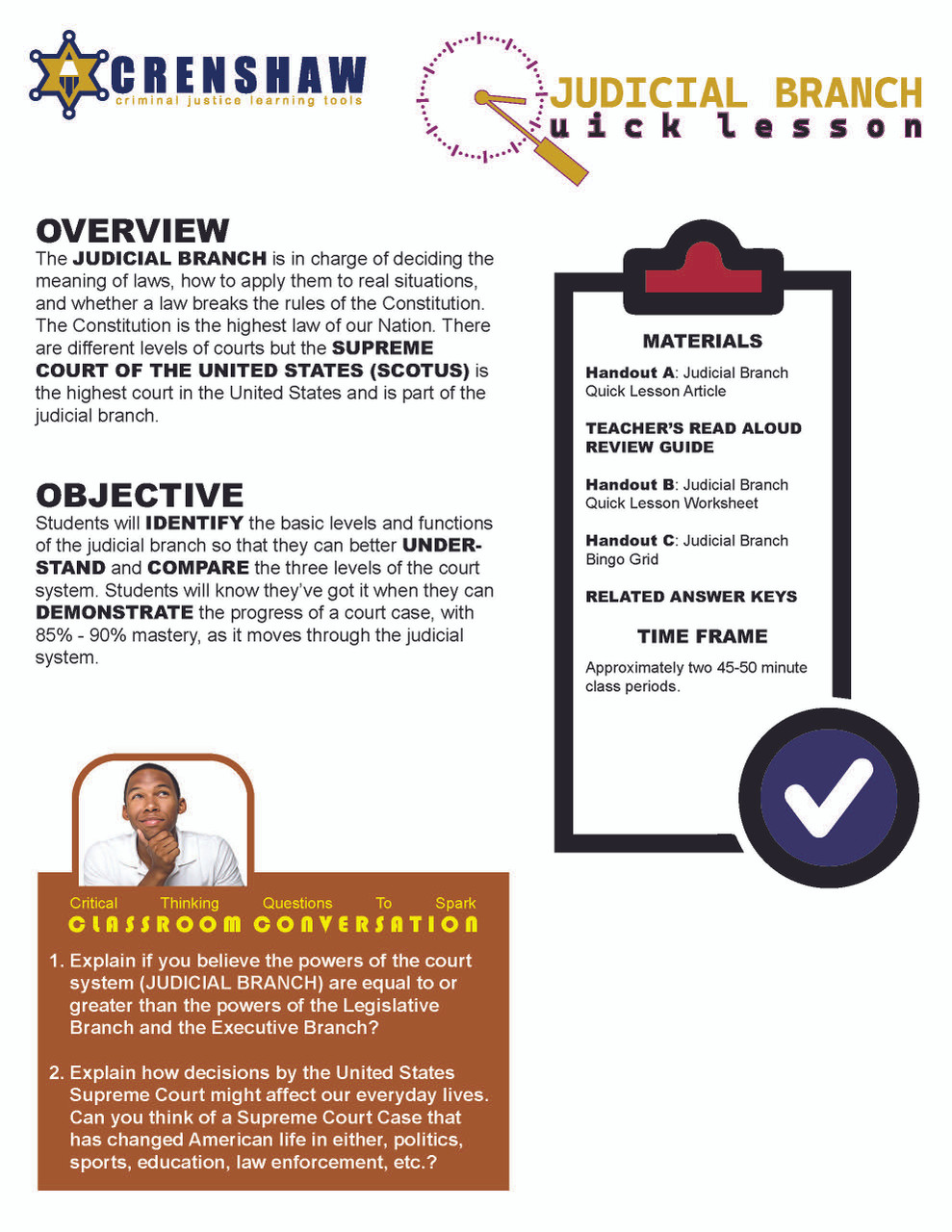Lesson Bundle JUDICIAL BRANCH