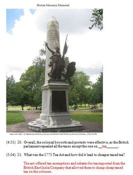 Crash Course US History Worksheet 6: Taxes and Smuggling – Prelude to ...