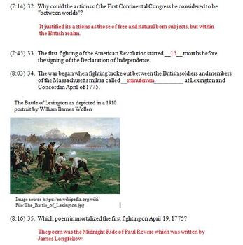 Crash Course US History Worksheet 6: Taxes and Smuggling – Prelude to ...