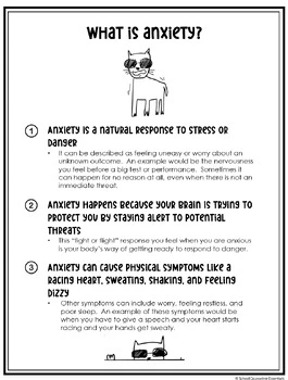Anxiety Worksheets for Teens! 14-pages - Brain Hacks for Anxiety!