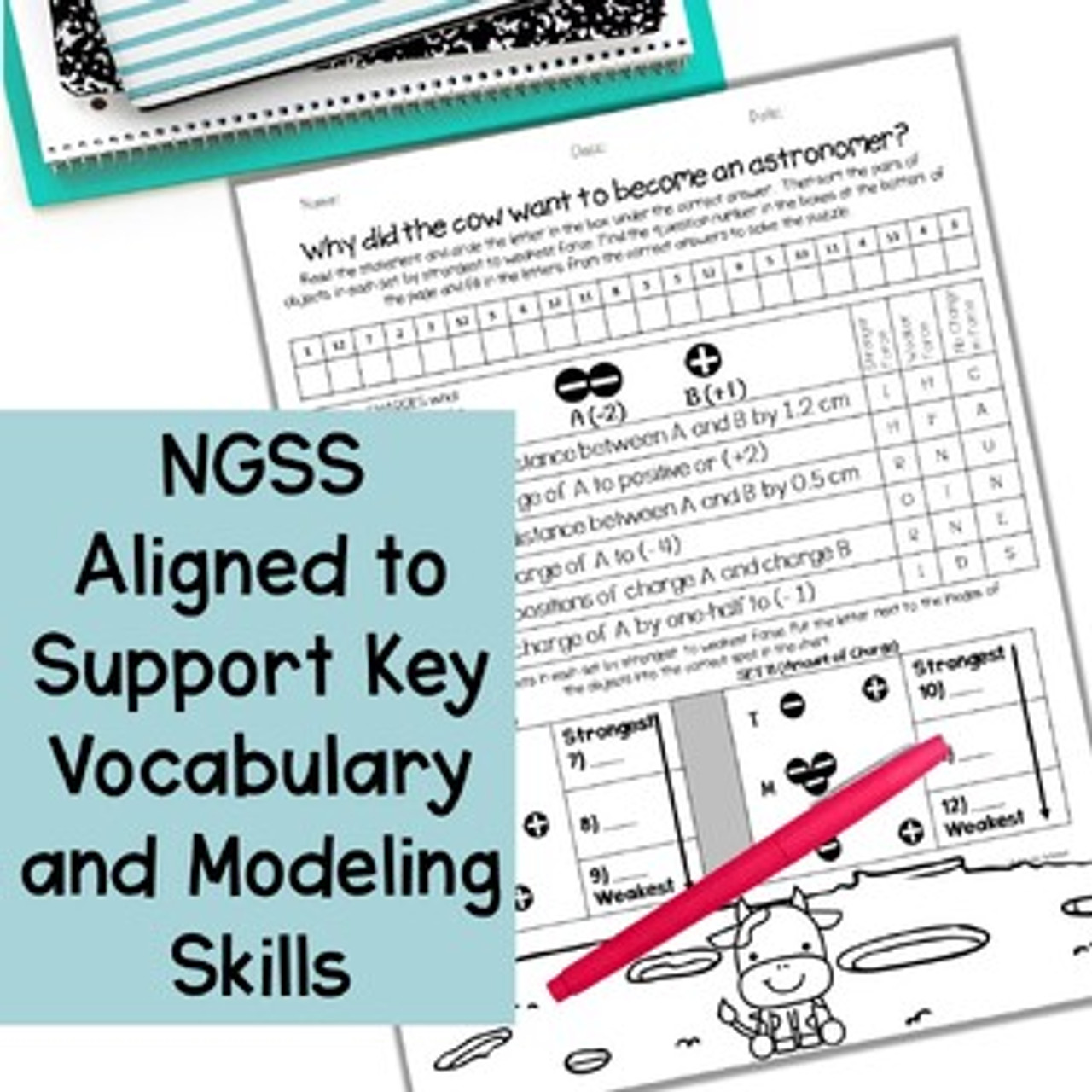 Magnetic Forces, Electric Forces Review Puzzles NGSS Physical Science ...
