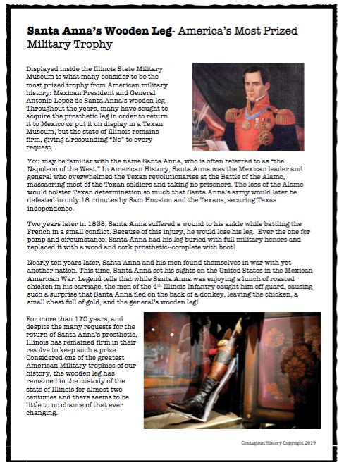 Santa Anna's Wooden Leg: America's Most Prized Military Trophy - Amped ...