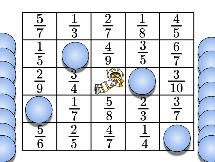 Simpliying Fractions Bingo - Space-Themed - Digital and Printable ...