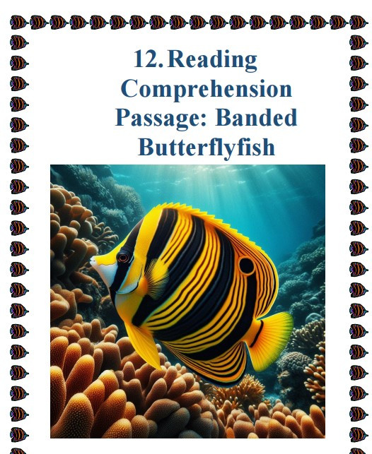 Ocean Animals List for Research Reading Comprehension passages and ...