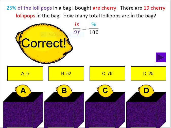 Lemon Drop: Percent Review Game - Amped Up Learning