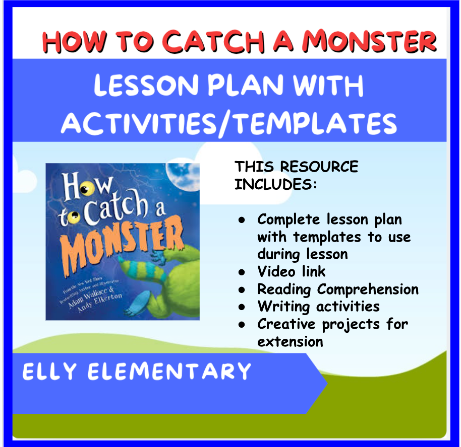 HOW TO CATCH A MONSTER LESSON PLAN WITH ACTIVITIES