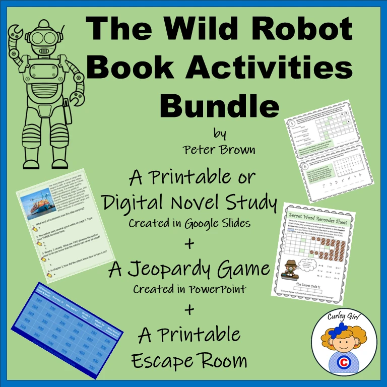 The Wild Robot Book Activities Bundle