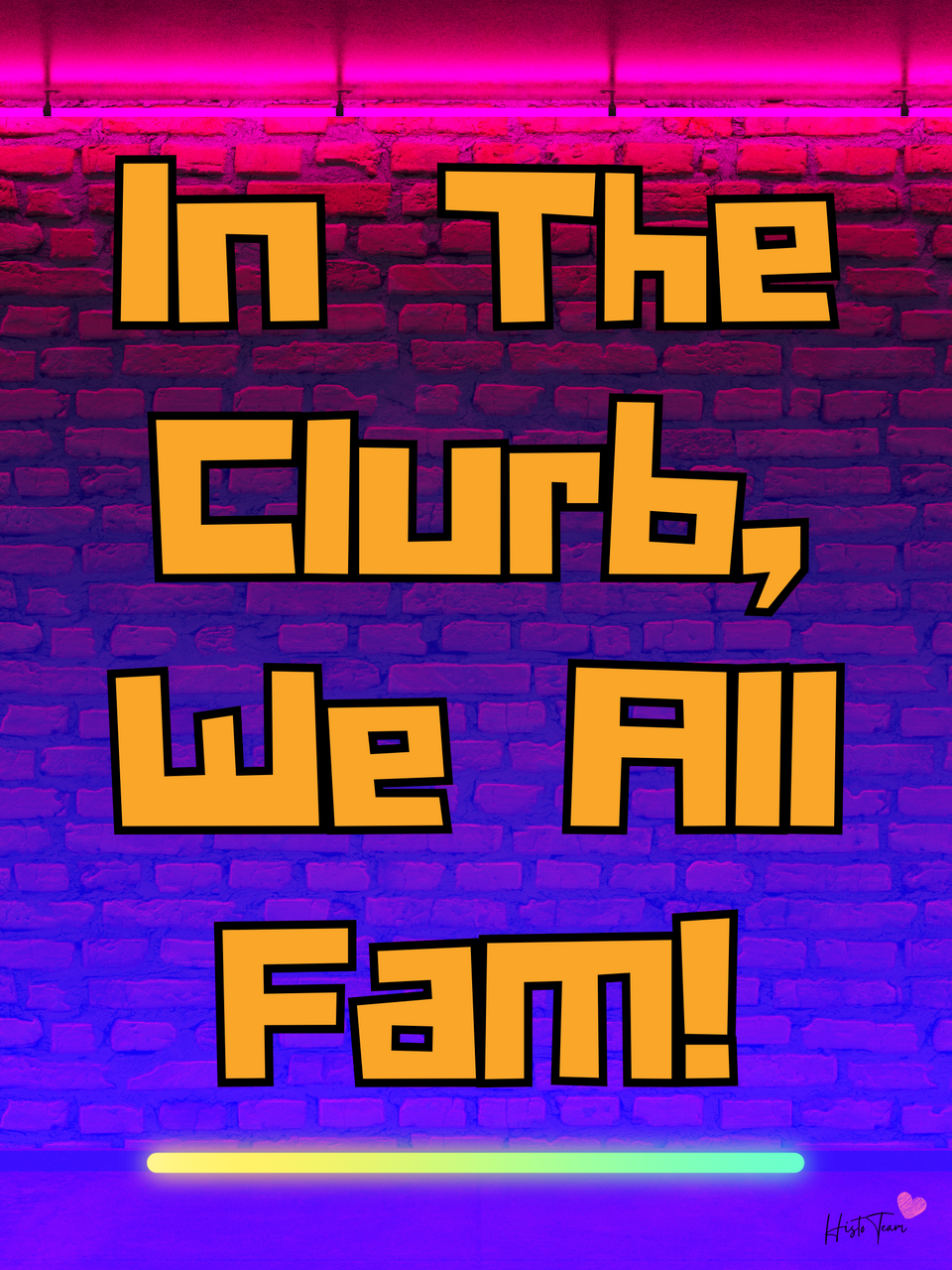 In The Clurb We All Fam Set of 2 Posters - Amped Up Learning