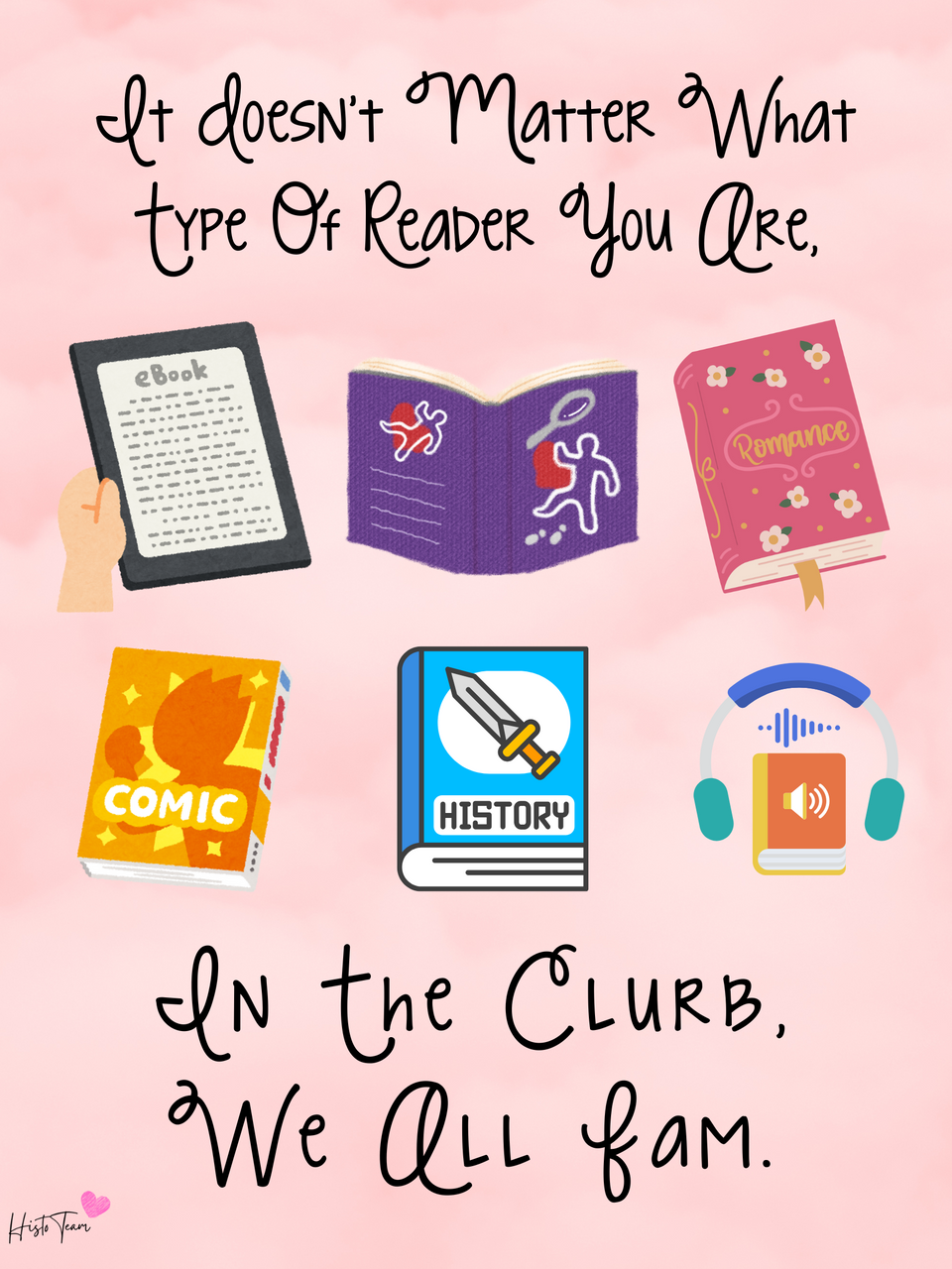 In The Clurb, We All Fam Poster Set 18x24 Posters - Amped Up Learning