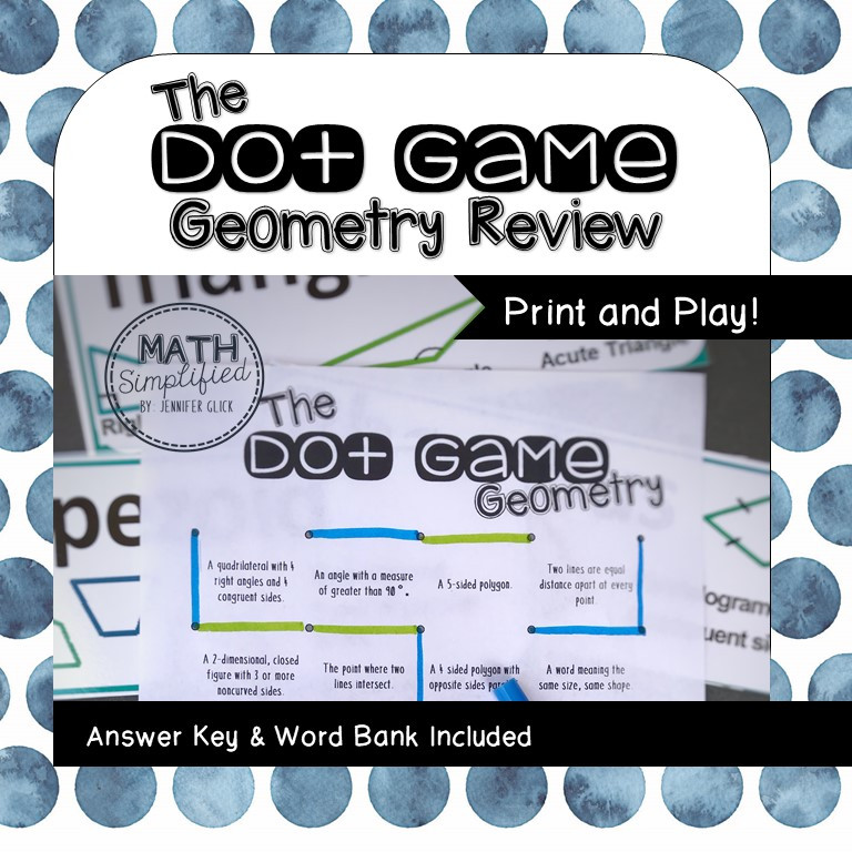 The Dot Game: Geometry Review - Amped Up Learning