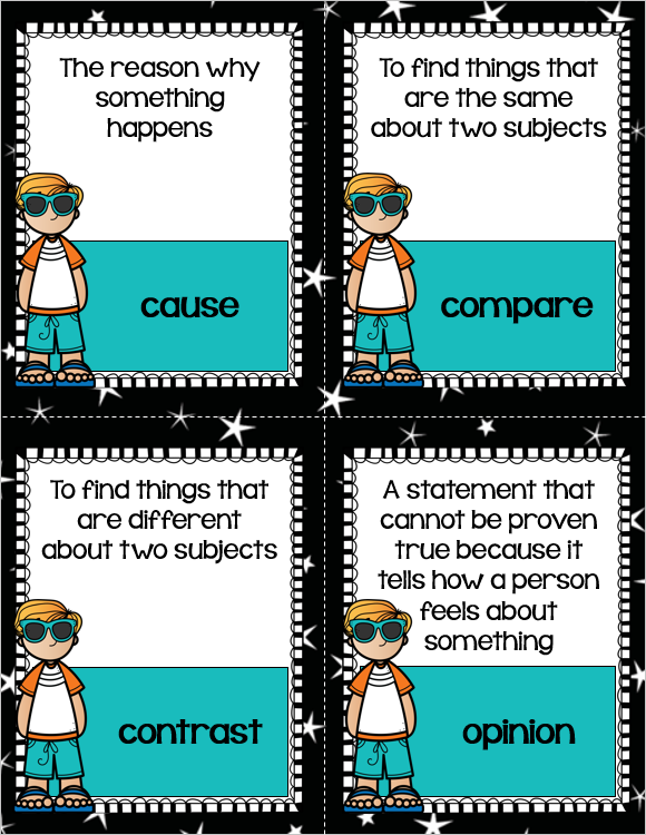 3rd Grade STAAR Reading Academic Vocabulary Flashcards - Amped Up Learning