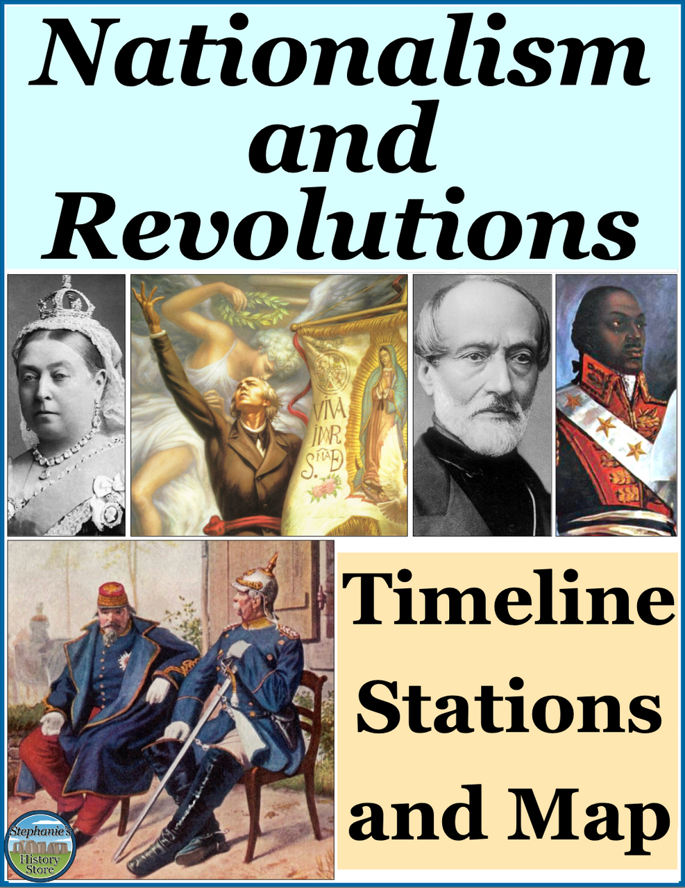 Nationalism and Revolutions Timeline Map Image Analysis Stations Activity