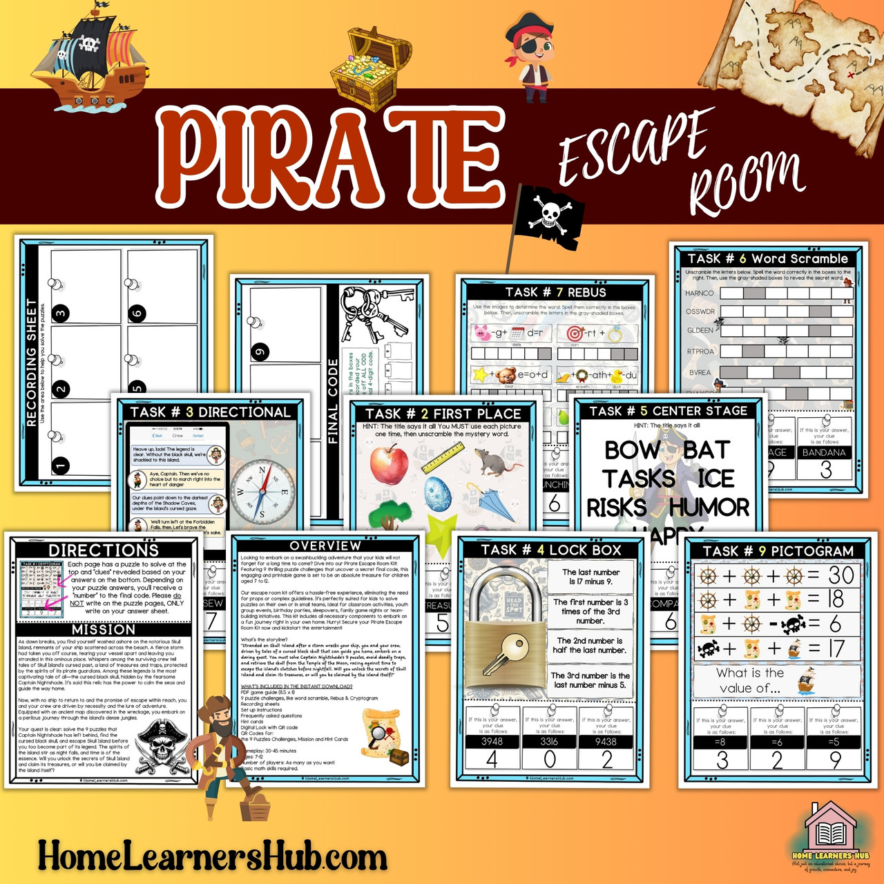 Pirate Escape Room Game - Amped Up Learning