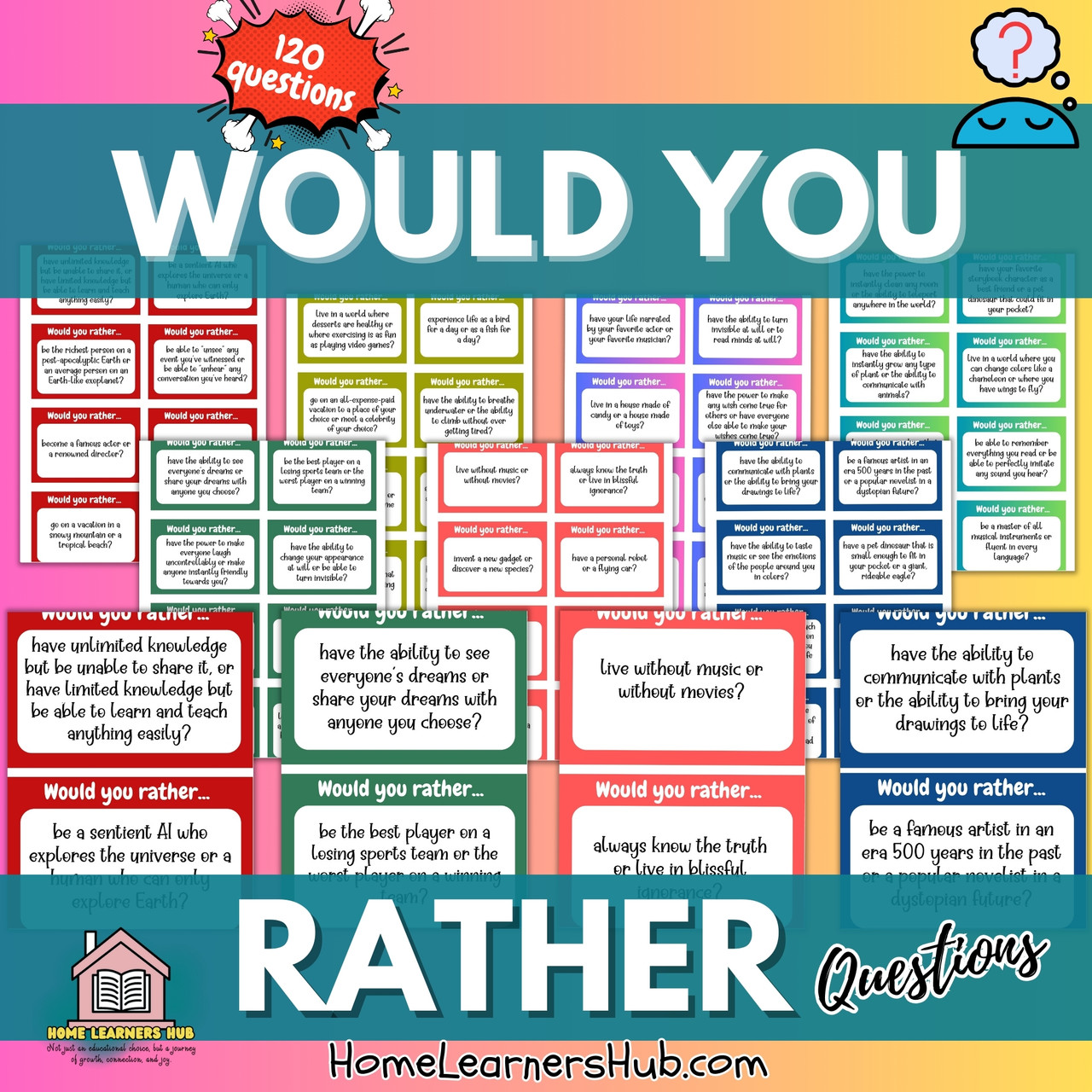 Would You Rather Questions Cards - Amped Up Learning