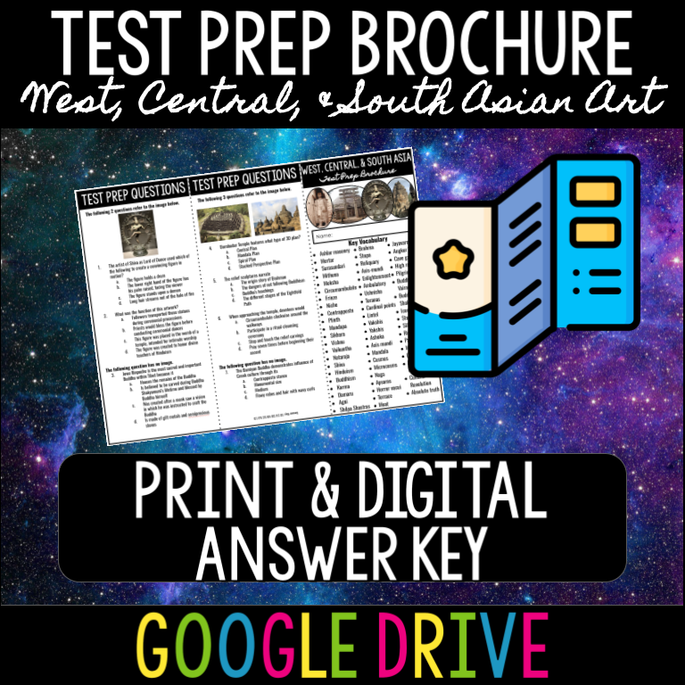 West, Central, & South Asian Art Test Prep Brochure - AP Art History ...