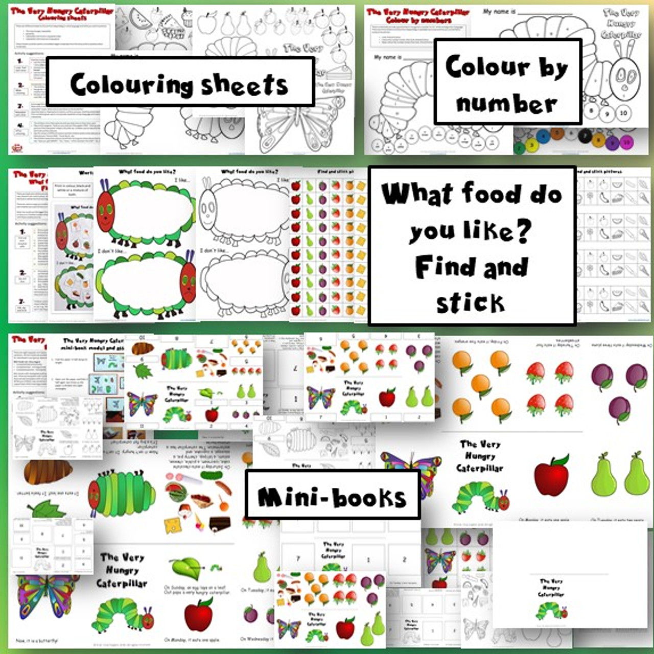 the big fat hungry caterpillar coloring pages