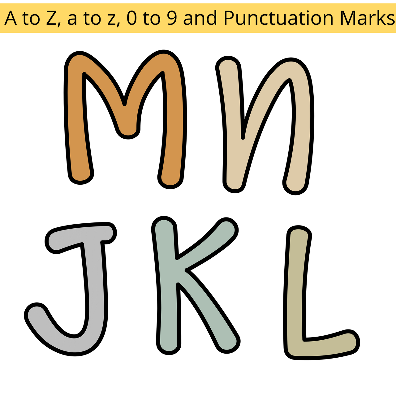 Printable Bulletin Board Large Alphabet Letters Wall Display, Alphabets ...