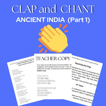 Ancient India Part 1 Clap and Chant, World History, Fun, Kinesthetic ...