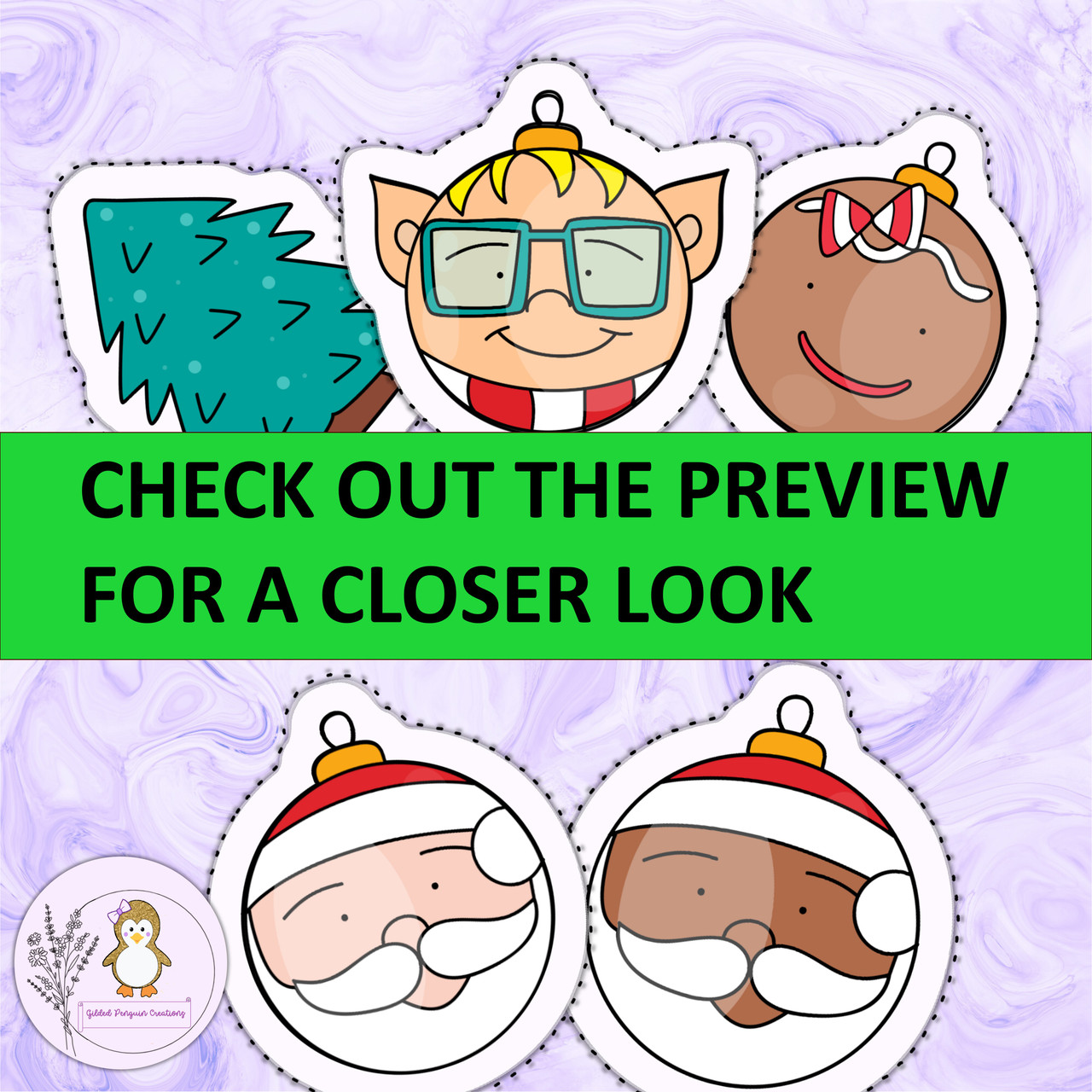 Christmas Ornament Scissor Skills, Activity Scissor Cutting Practice ...