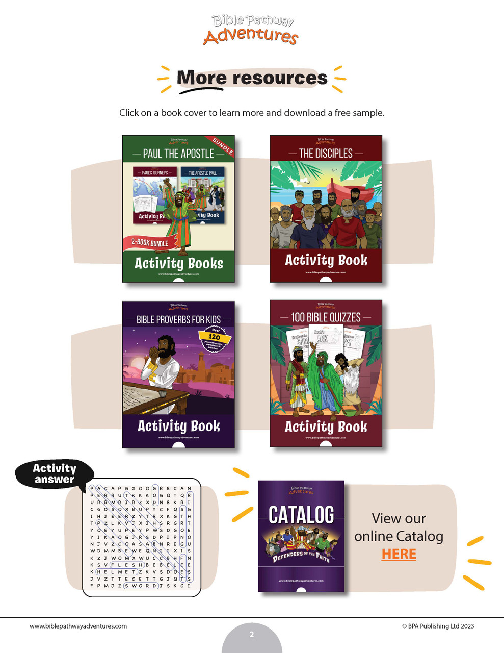 Armor of God word search puzzle