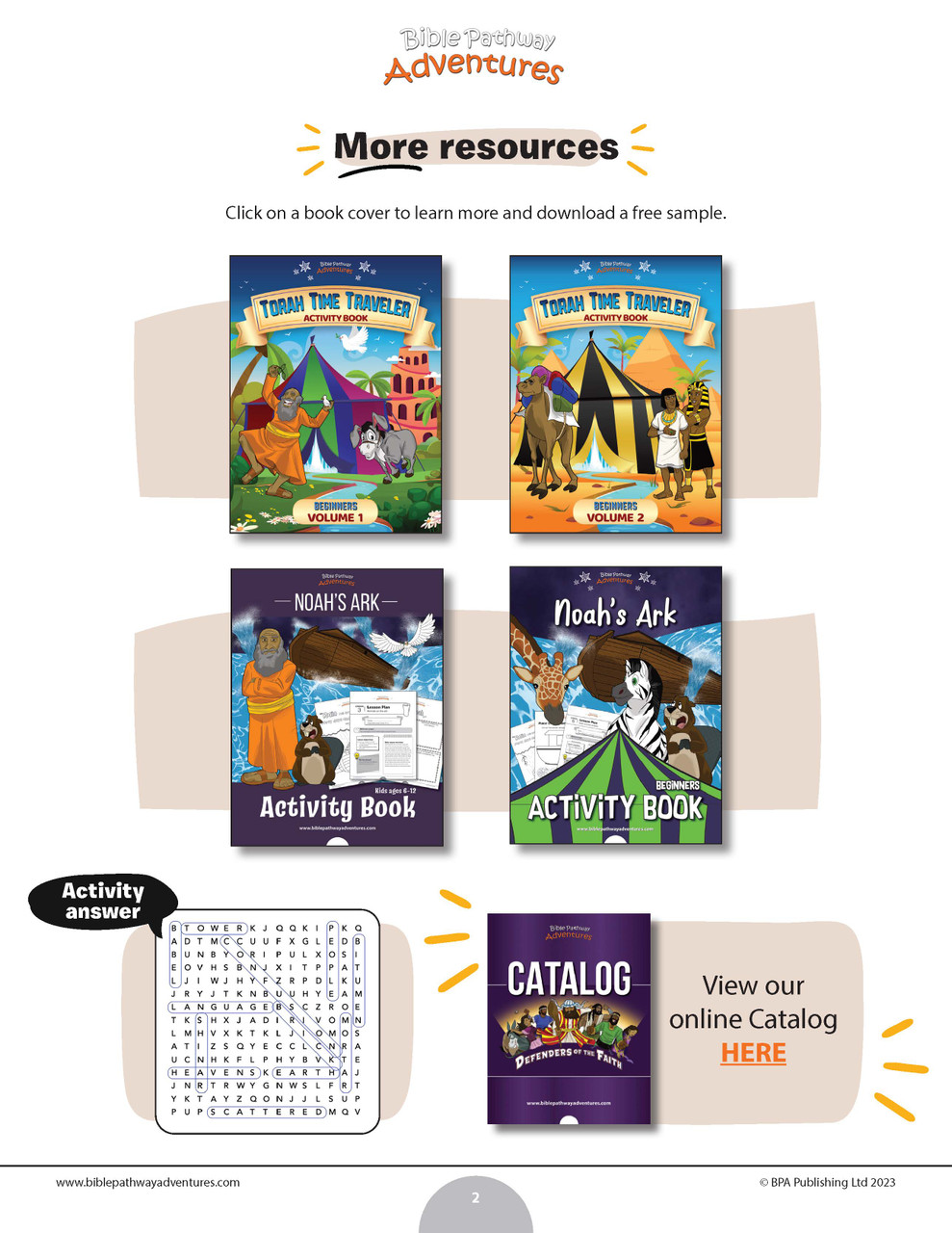 Tower of Babel word search puzzle