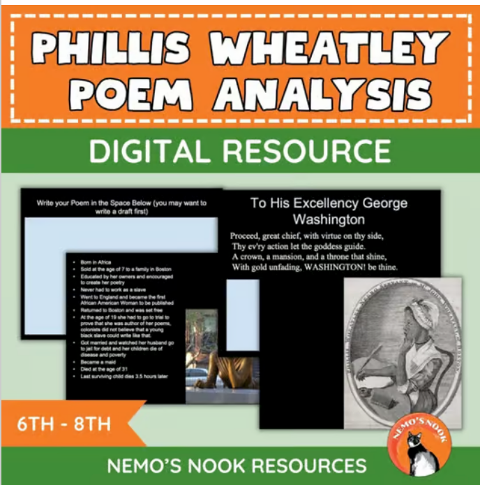 Digital Resource: Poetry and US History - Phillis Wheatley Poetry ...