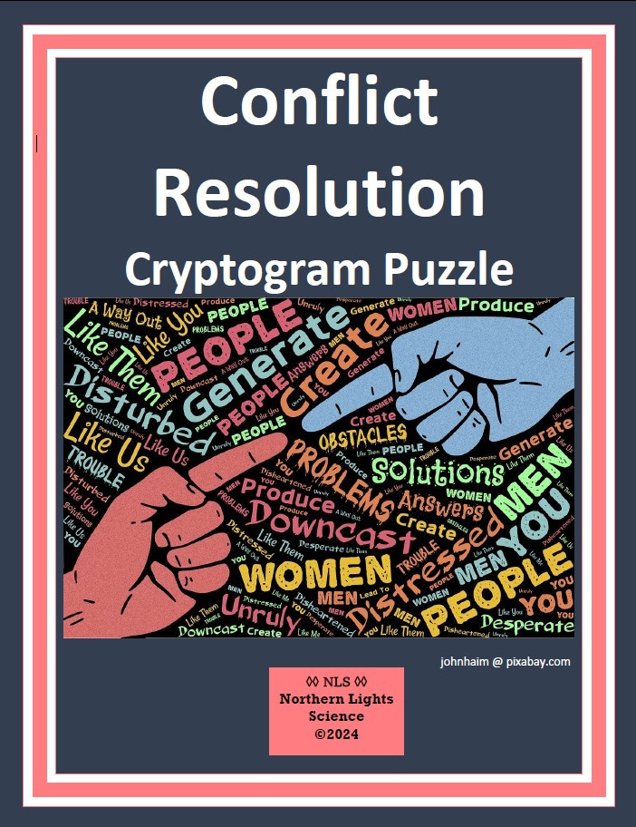Conflict Resolution Cryptogram Puzzle - Amped Up Learning