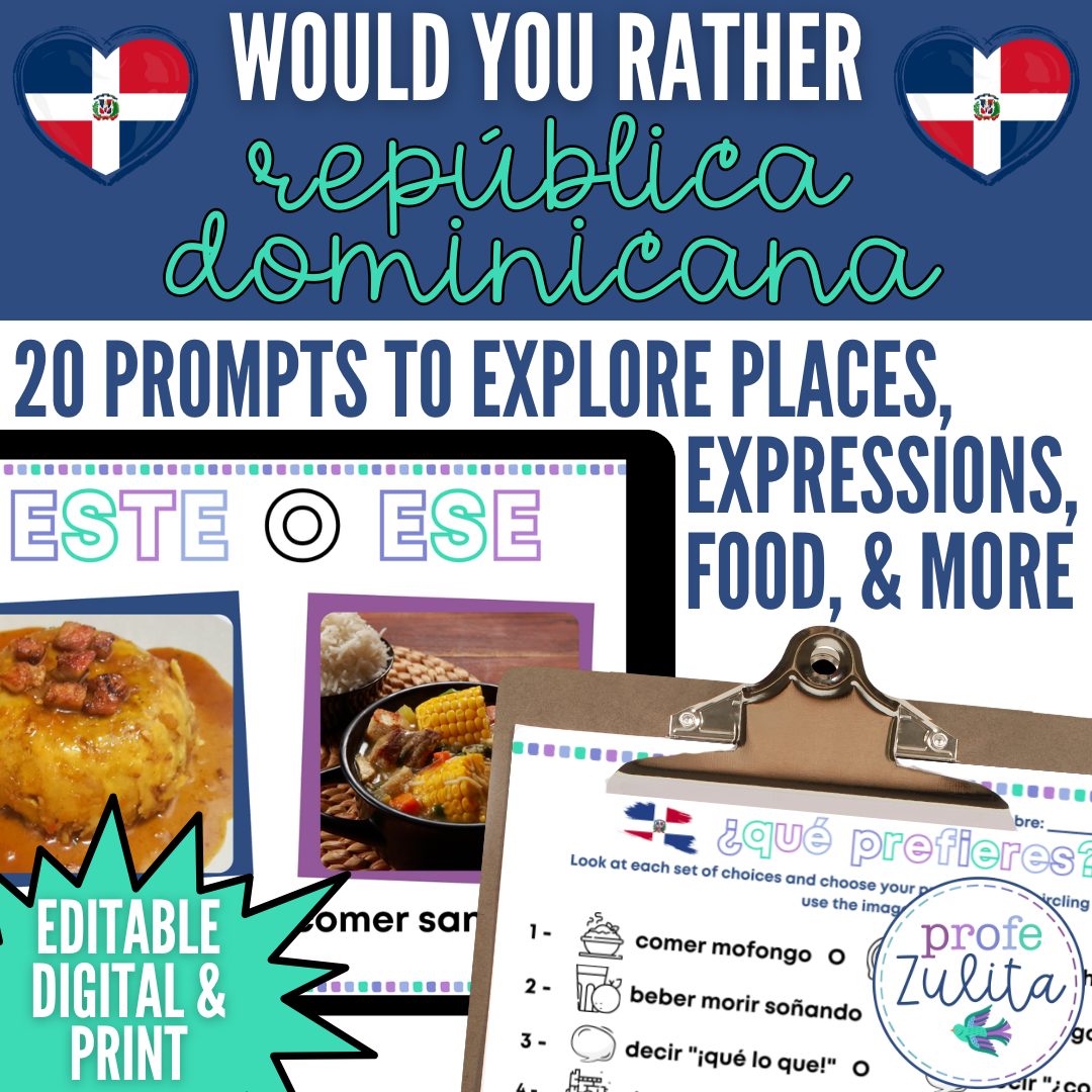 Spanish This or That República Dominicana Culture Would You Rather ...