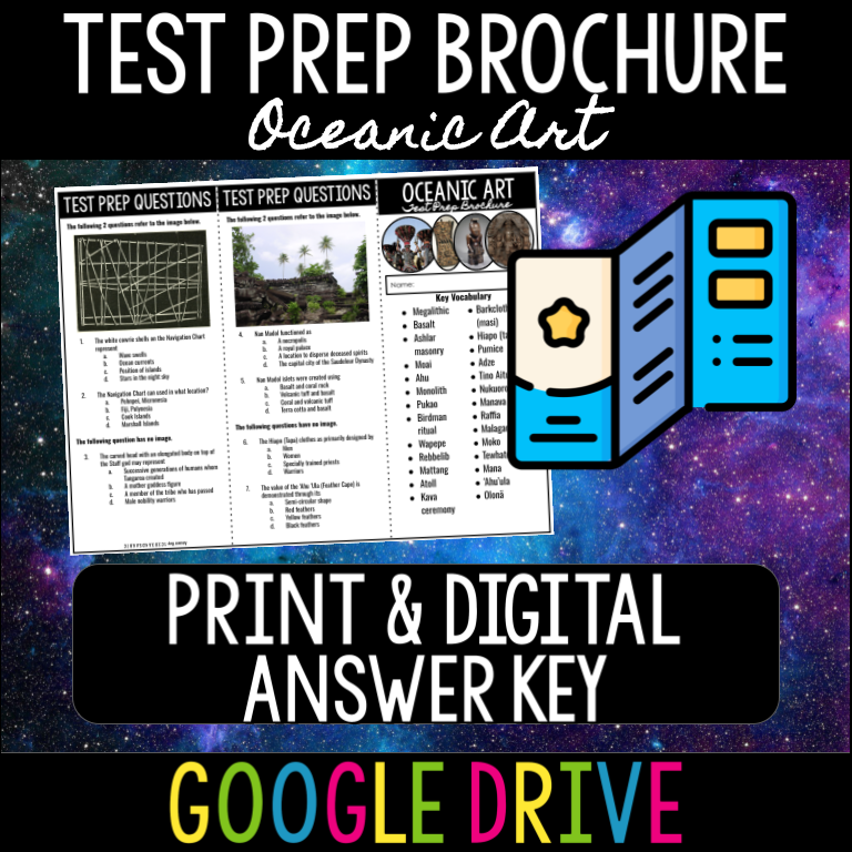 Oceanic Art Test Prep Brochure - AP Art History - Amped Up Learning
