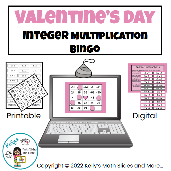 Valentine's Day Integer Bundle - Amped Up Learning