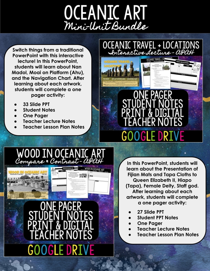 Oceanic Art Mini-Unit Bundle - AP Art History - Amped Up Learning