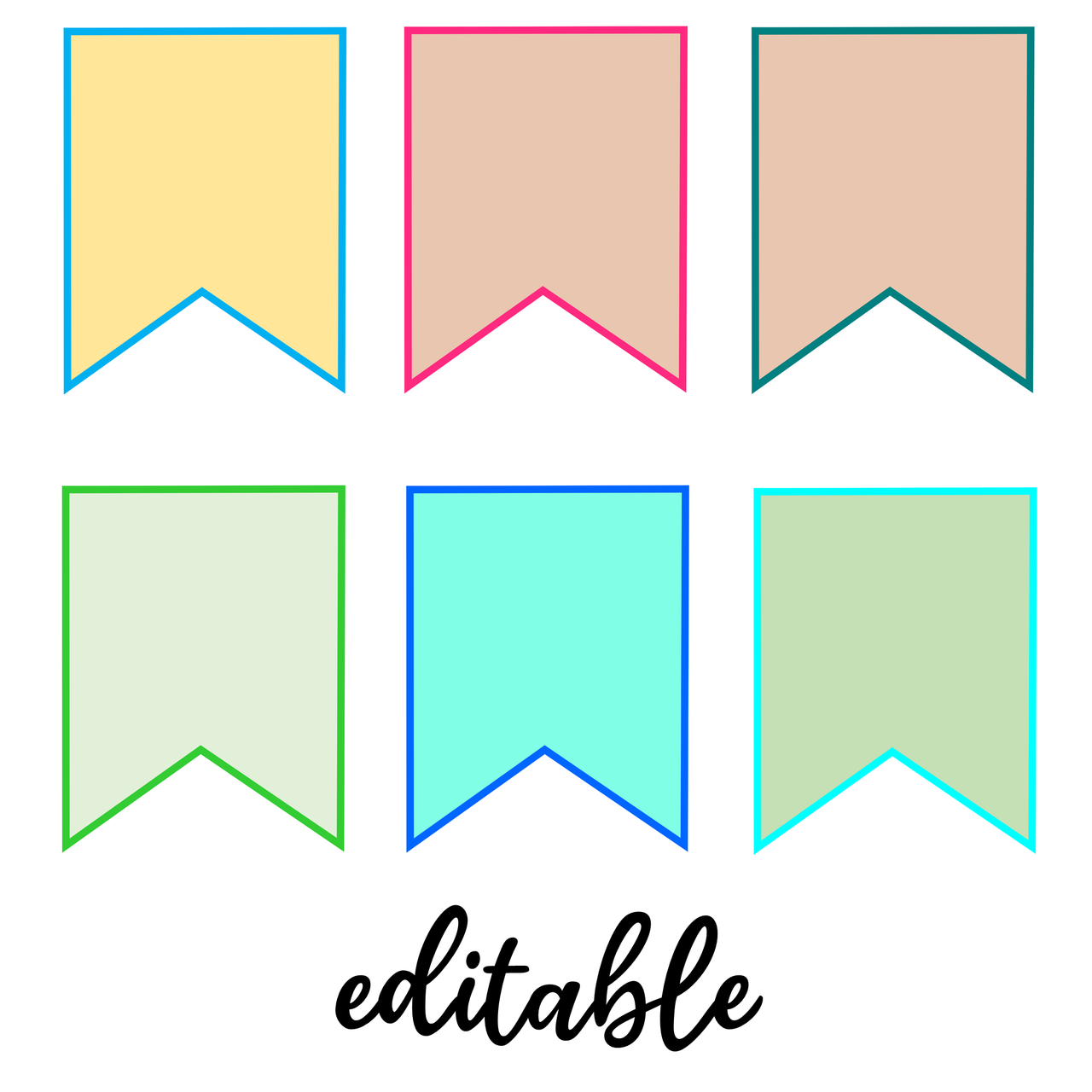 Printable Bulletin Board Bunting Banners, Boho Alphabets Bunting ...