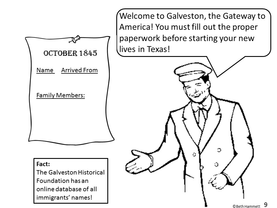 Galveston, Gateway to America (Texas History Comic Coloring Book ...