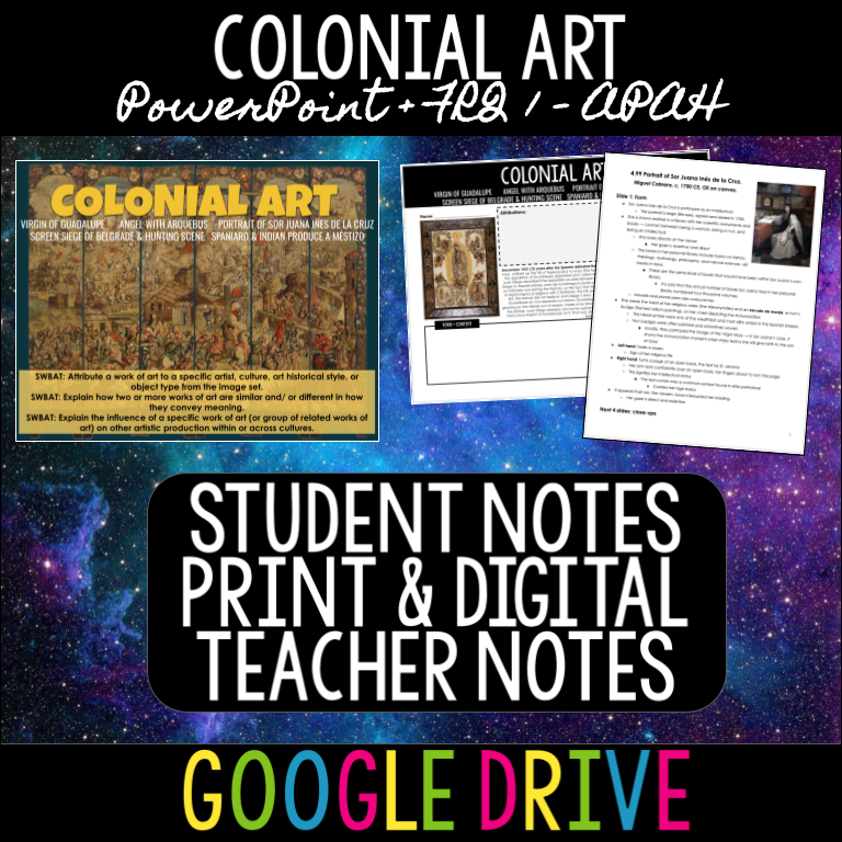 Colonial Art PowerPoint + FRQ 1 - AP Art History - Amped Up Learning