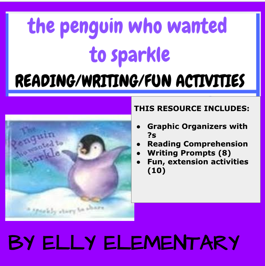 THE PENGUIN WHO WANTED TO SPARKLE: READING & WRITING/ FUN ACTIVITIES ...