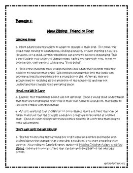 FSA and PARCC Test Practice: Paired Reading - Amped Up Learning