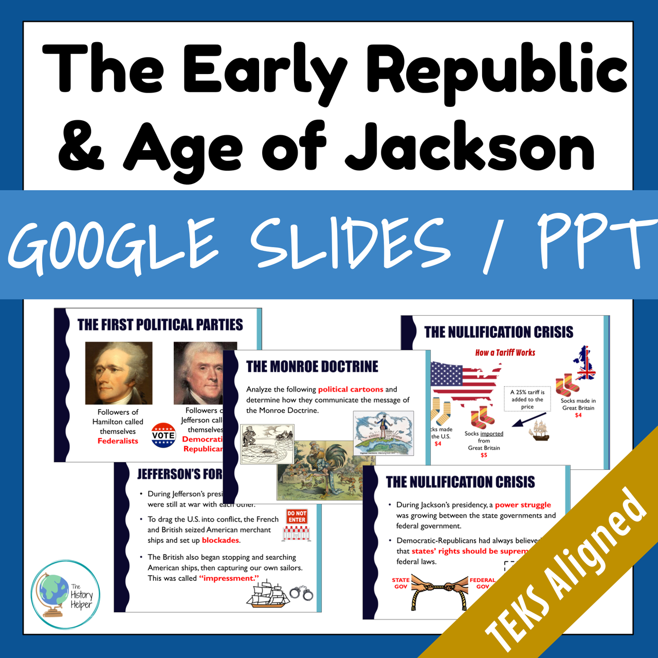 The Early Republic & Age of Jackson - Google Slides / PowerPoint ...