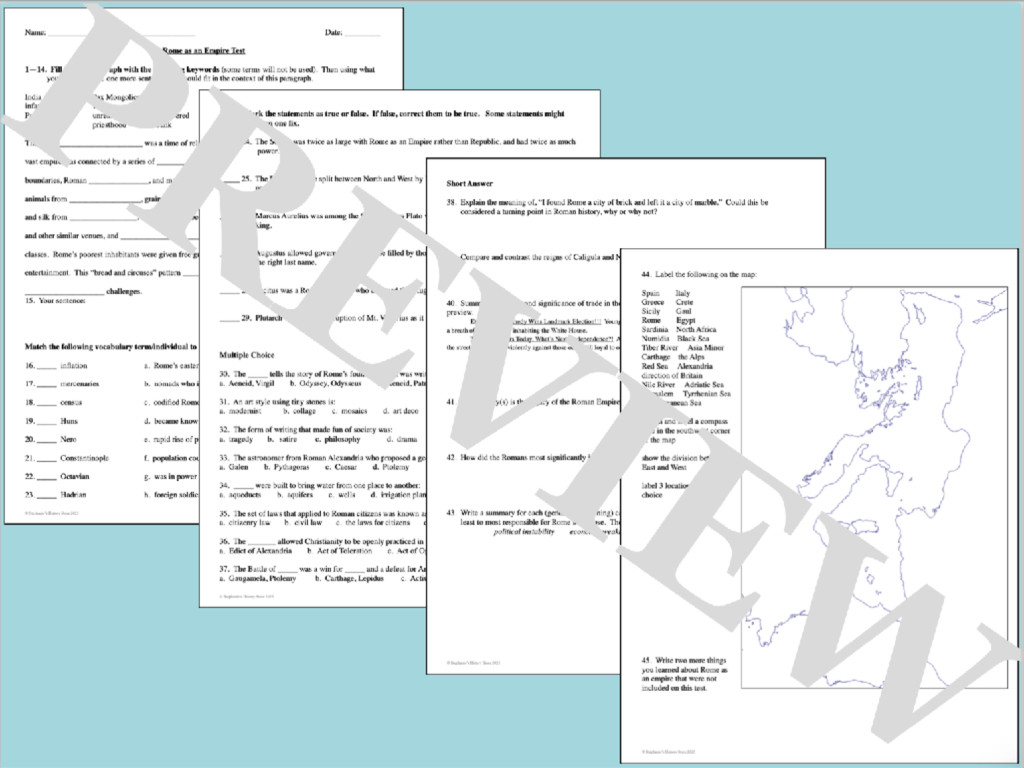 Ancient History Tests Bundle