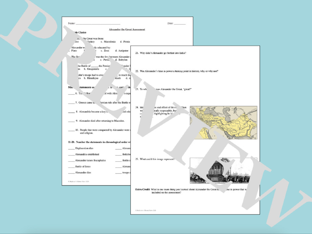 Ancient History Tests Bundle