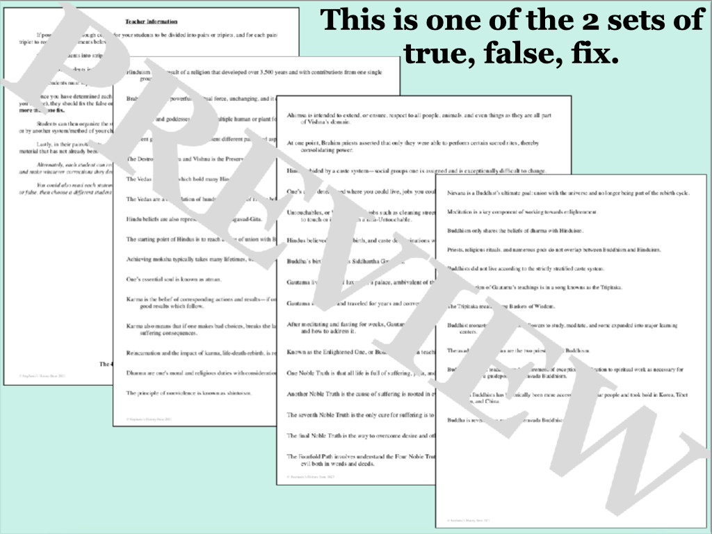 Ancient India Task Cards Map Activities Review Game Test Bundle